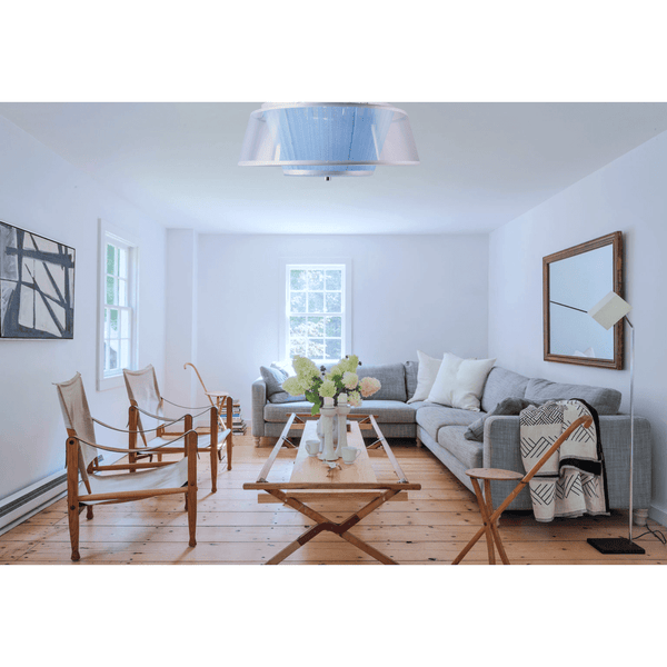 Modern Blue Flush Mount Ceiling Light | Starry Night